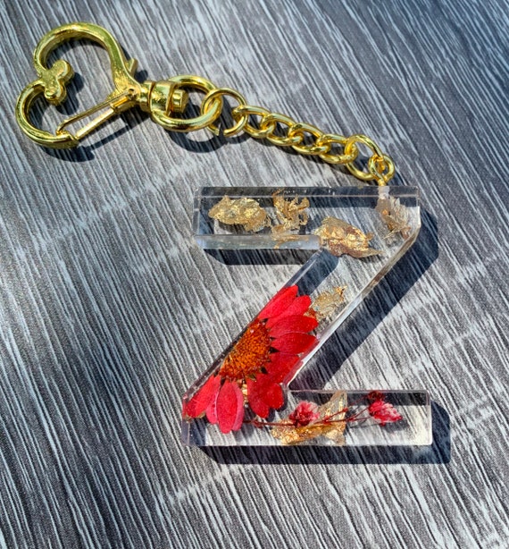 Letter Keychain | Etsy
