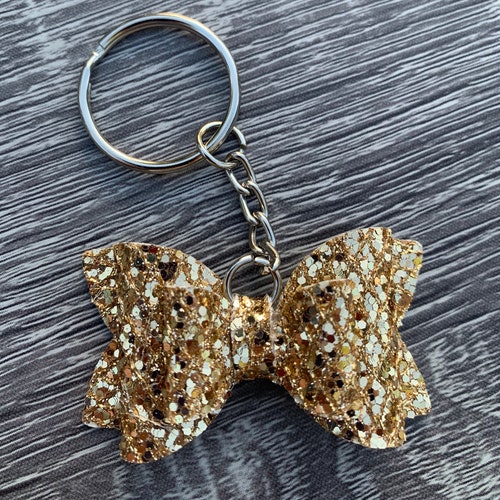 Bow Keychain - Etsy