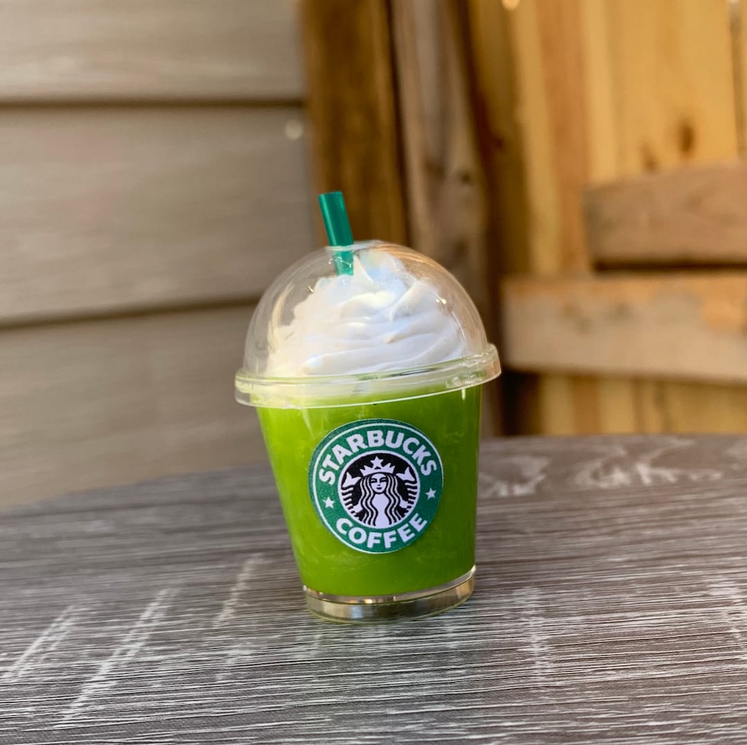 Matcha Green Tea Frappuccino Keychain - Etsy