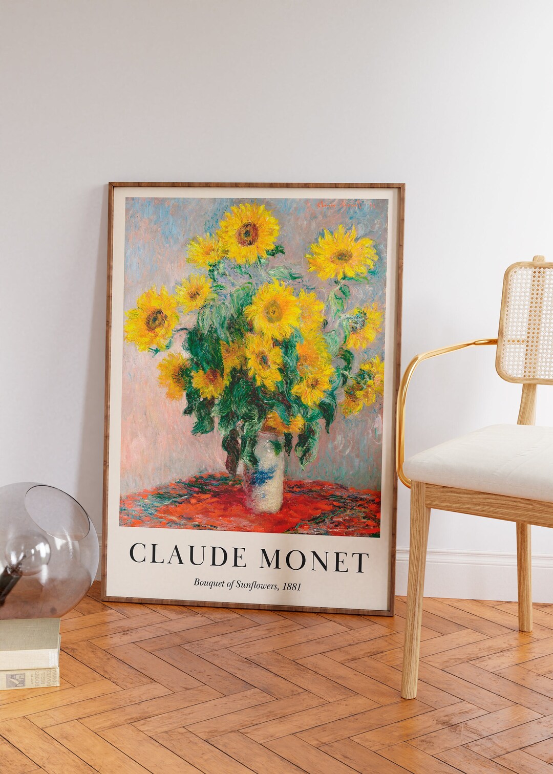 Claude Monet Painting Bouquet of Sunflowers 1881 Eclectic Wall Art ...