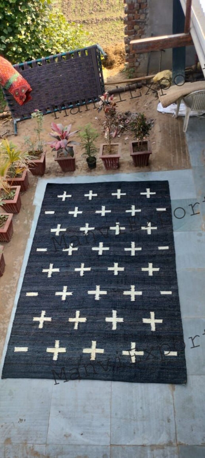 Handmade Black and White Plus Jute Rugs-large Area Jute - Etsy
