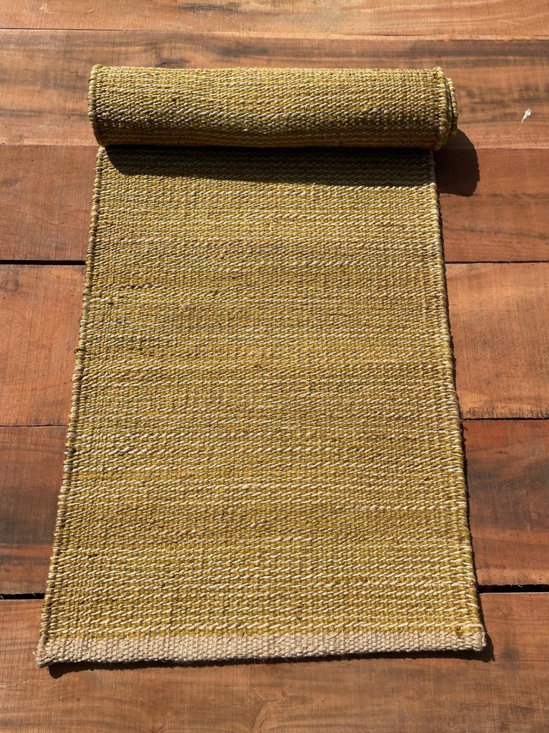 Striped Handmade Tufted Hemp Area Rug Hemp Jute Runner Rug Hand Loomed ...