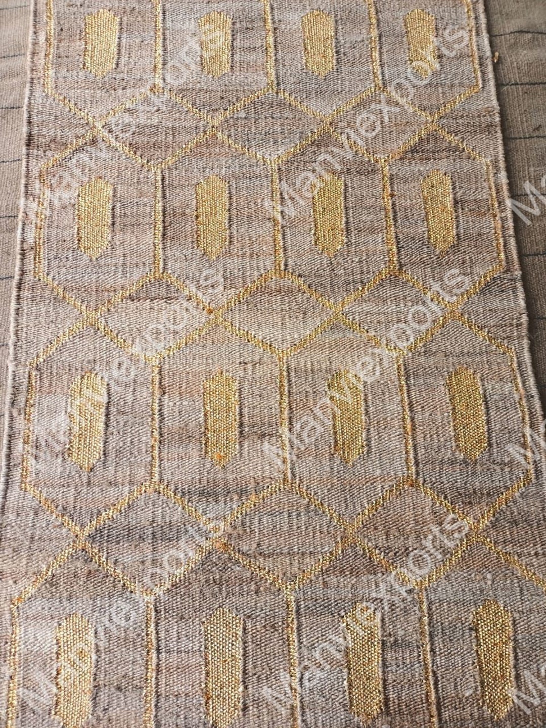 Natural and Chandi Jute Runner,jute Rug Runner Entryway, Large Size ...
