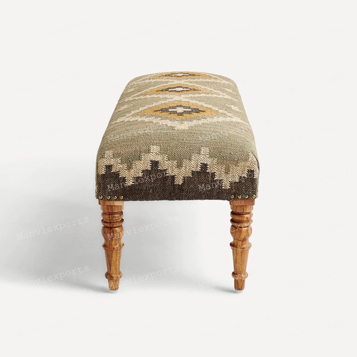 Piano Bench, Boho Bench, Farmhouse Decor Upholstered Wood Work Bench ...