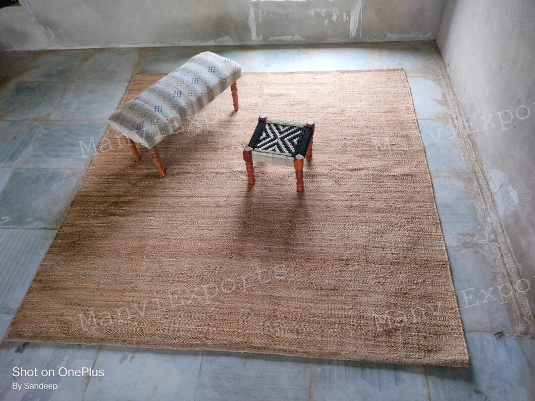 Handmade Natural Area Jute Rugs-area Hemp Jute Carpet-natural Jute Hall ...