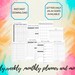 Daily / Weekly Planner Collection Printable (editable for Name on ...