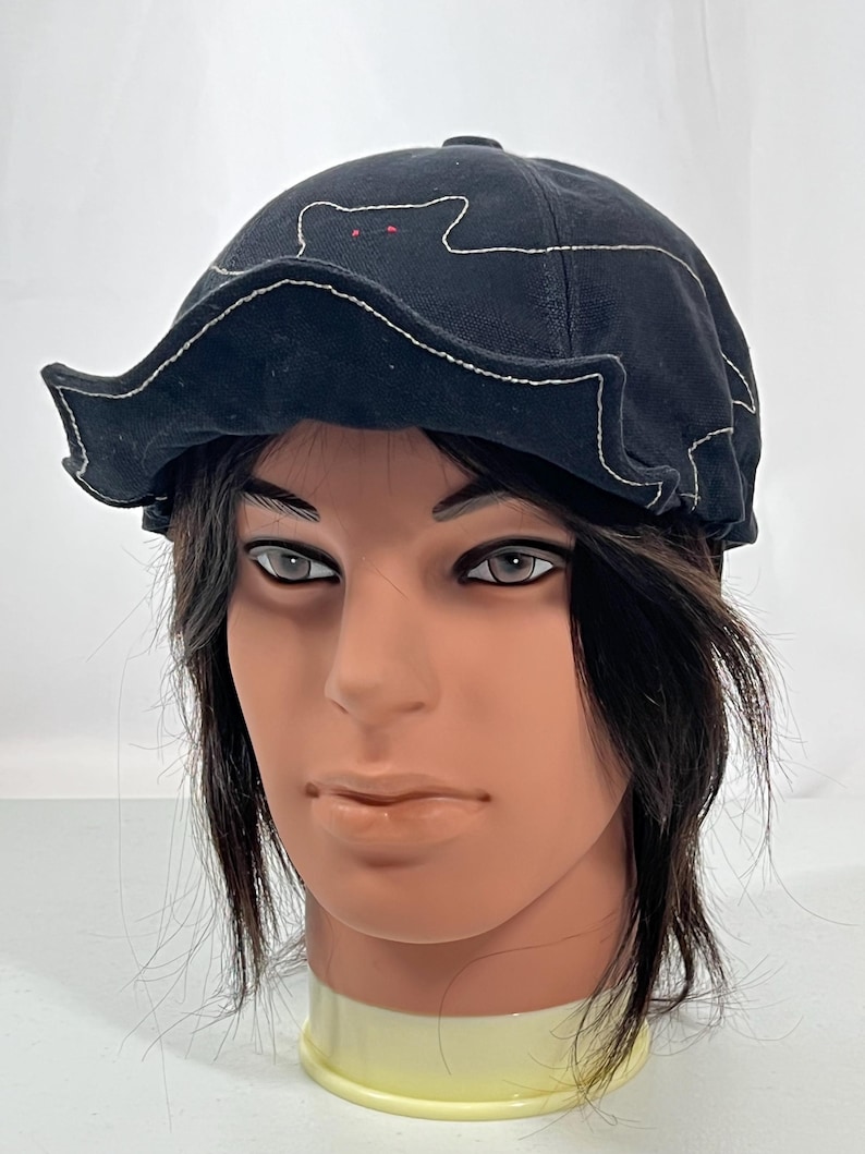 Gothic Alternative Bat Wing Baseball Cap • Foldable Brim, Dark Goth Alt ...