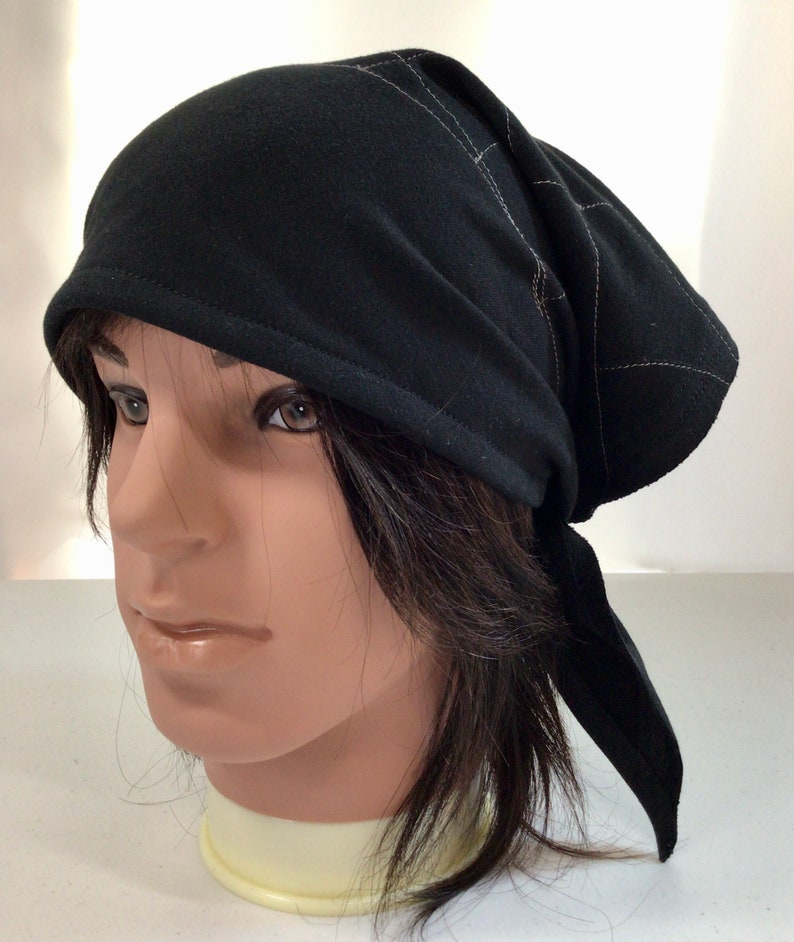 Gothic Spider Web Bandana: Black Stretch Cotton Hair Scarf - Etsy