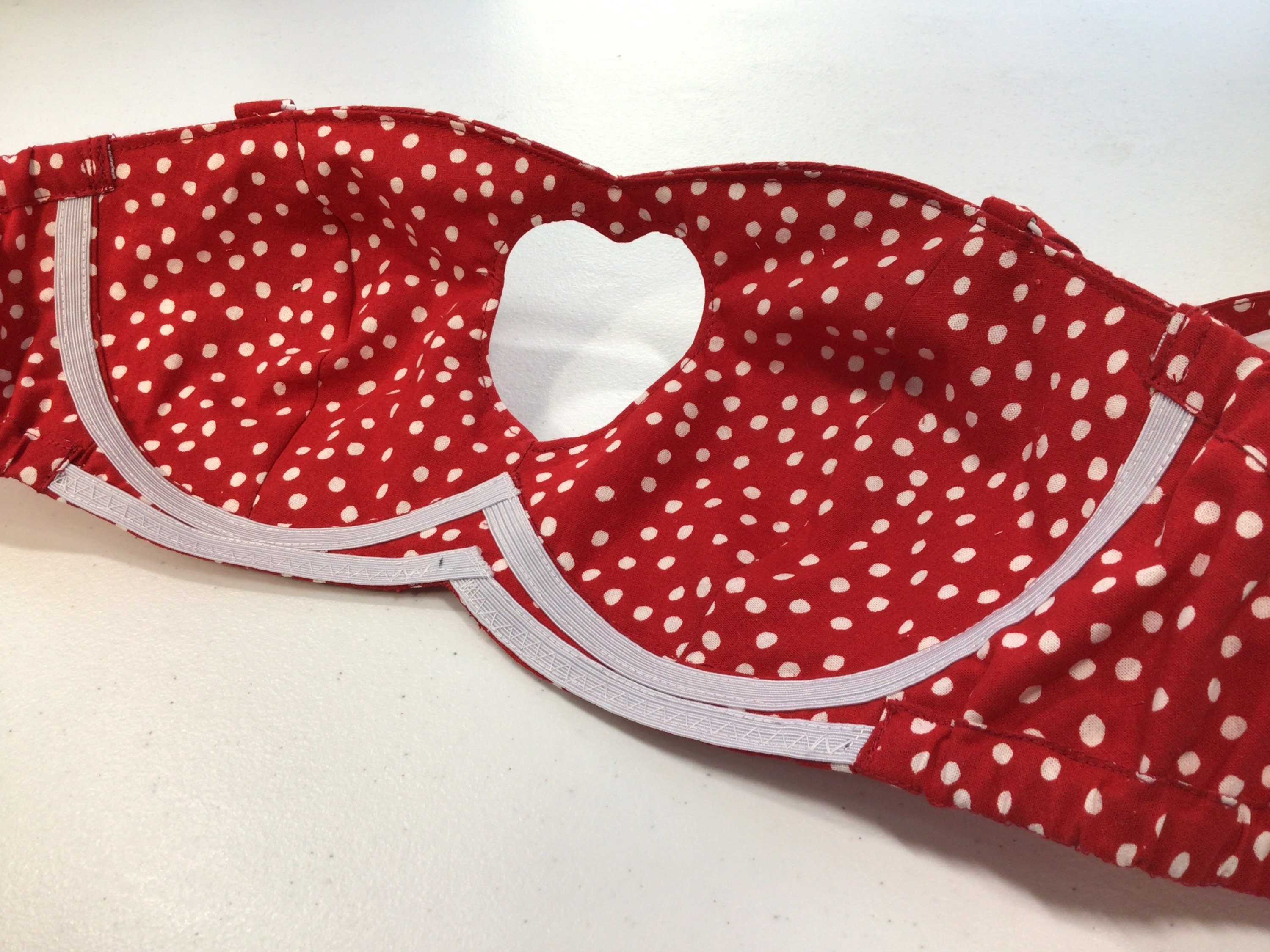 1950s 50s Retro Pin up Bullet Bra – Custom Cone Bra in Polka Dots & Red ...