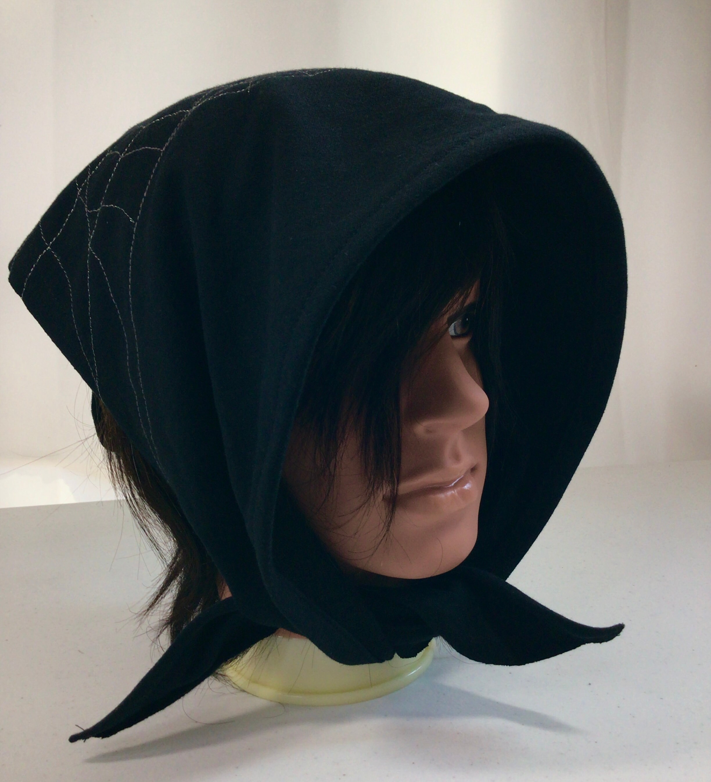 Gothic Spider Web Bandana: Black Stretch Cotton Hair Scarf - Etsy