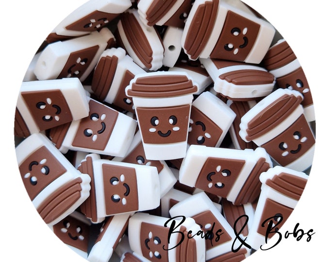 Silicone Coffee Cup Beads for Jewellery and Craft Projects - Brown - Etsy