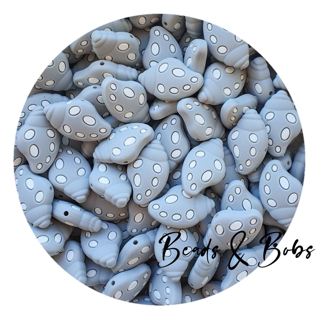 BULK 2-10 Pieces Silicone Sea Snail Beads for Jewellery and Craft ...