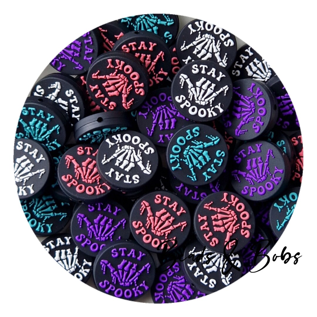 BULK 2-10 Pieces Silicone Skeleton Hand Beads for Jewellery and Craft ...