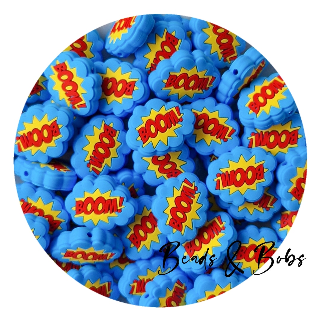 BULK 2-10 Pieces Silicone Pop Art Beads for Jewellery and Craft ...