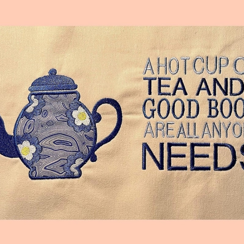 Teapot Applique Design - Etsy