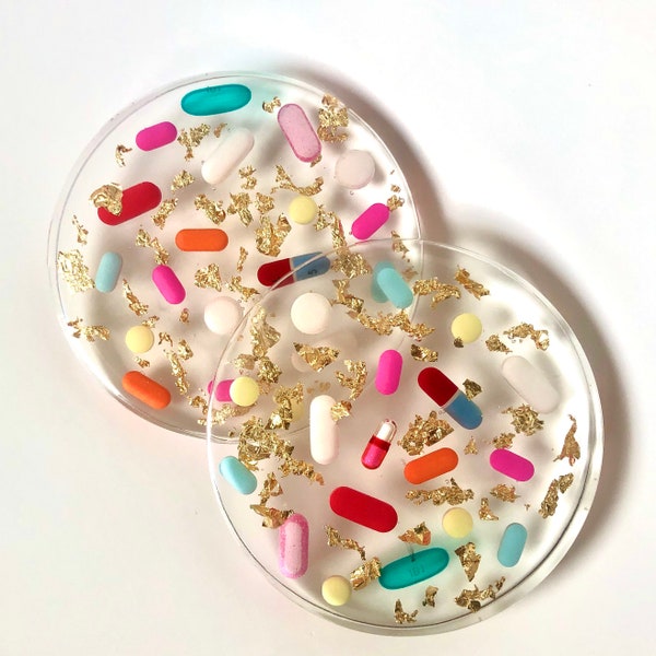 Pill Coaster - Etsy