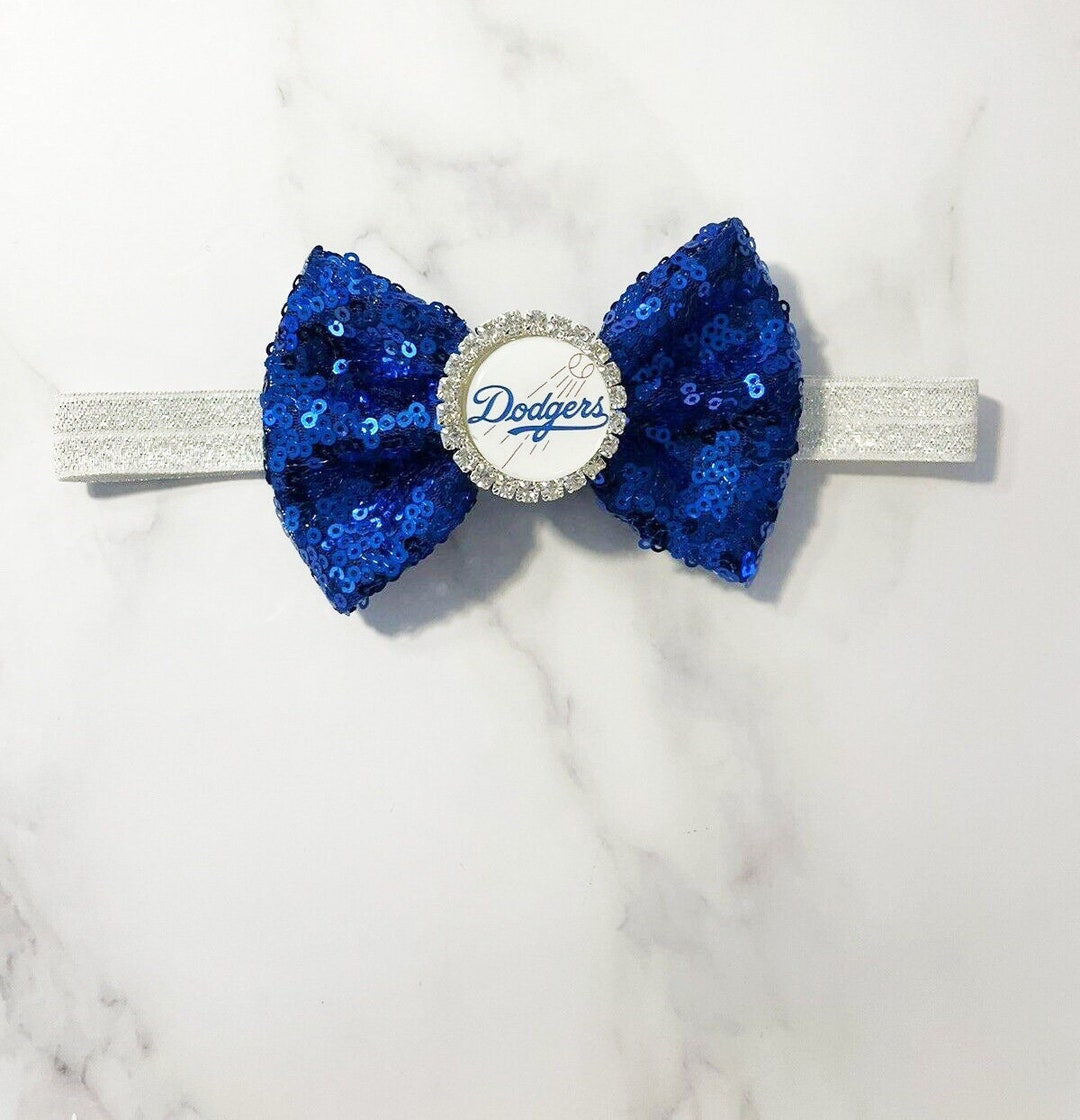 Dodgers Boutique Bow, Baby Dodgers Hair Bow, Dodgers Baby Headband ...