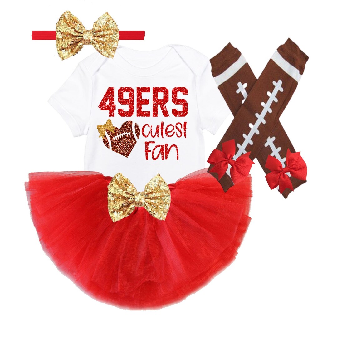 49ers Gift for Baby, 49ers Baby Girl, 49ers Baby Clothes, San Francisco ...