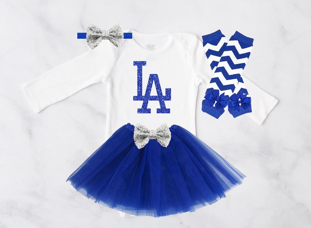 Dodgers Baby Girl Outfit, Dodgers Baseball Tutu, Skirt, Baby Clothes ...