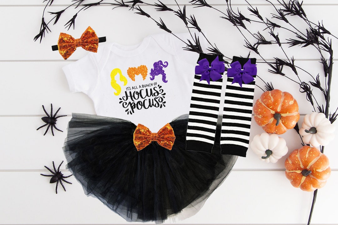 Girls Hocus Pocus Halloween Outfit, Its All a Bunch of Hocus Pocus ...