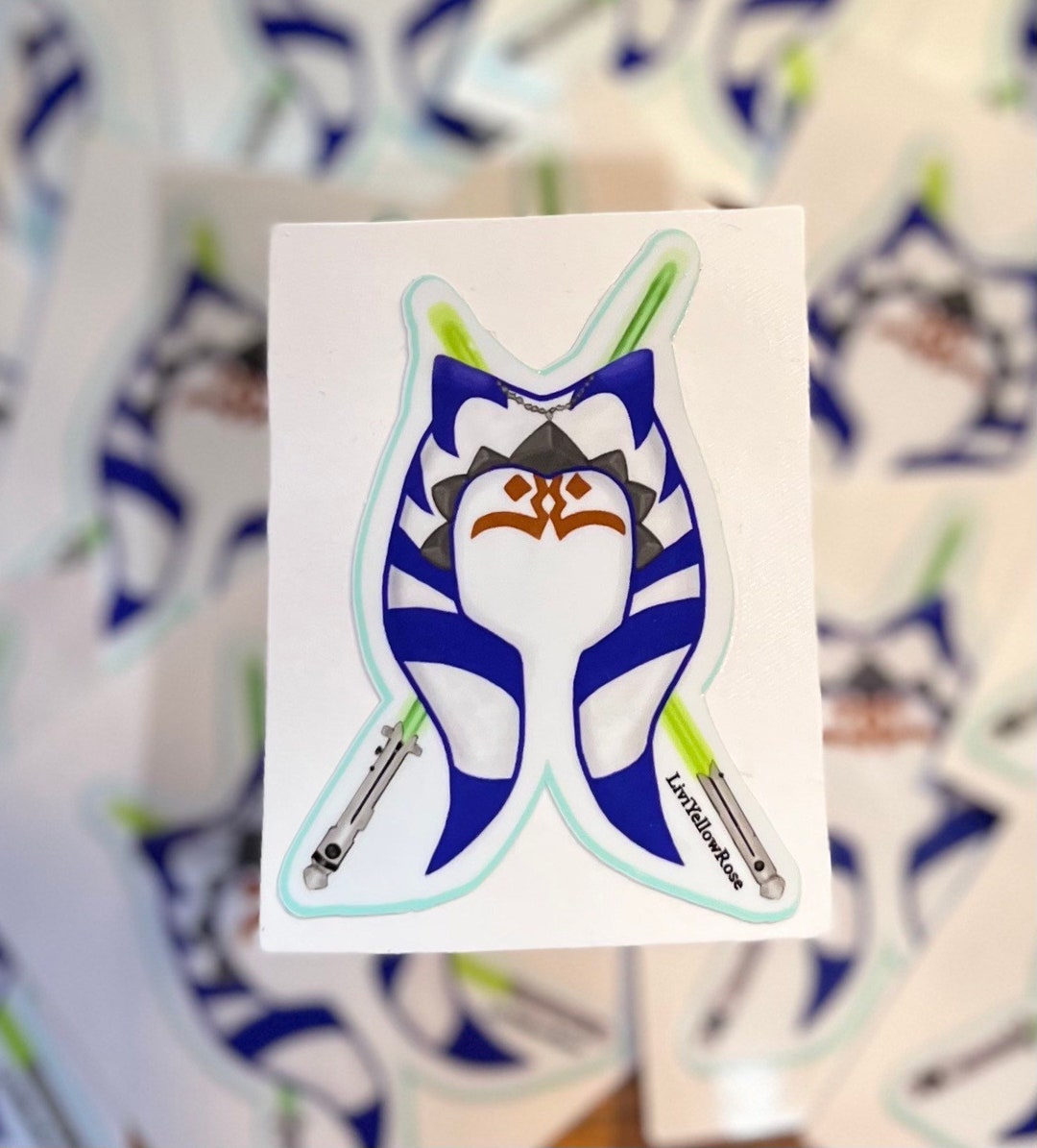 Ahsoka Tano Glossy Weatherproof Sticker/decal - Etsy