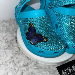 Bling Crocs | W/ Butterfly Patches | Custom Crocs |customcrocs ...