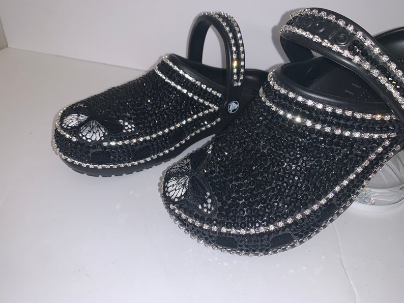 Bling Crocs W/ Patches Custom Crocs customcrocs - Etsy