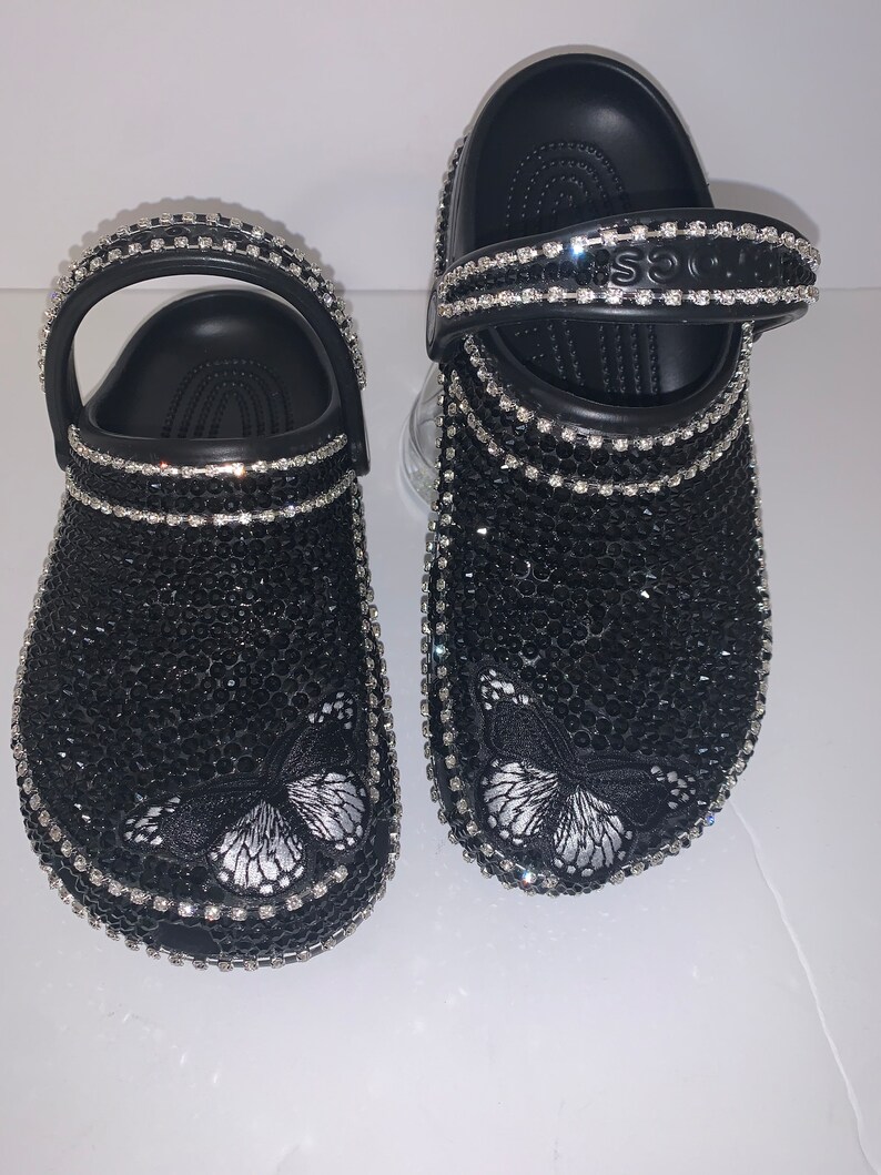 Bling Crocs W/ Patches Custom Crocs customcrocs - Etsy