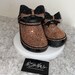 Black Custom Crocs Black Bling Bow Birthday Gifts for Her Custom Crocs ...