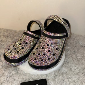 Bling Crocs | Custom Crocs | Customcrocs | Black Custom Crocs ...