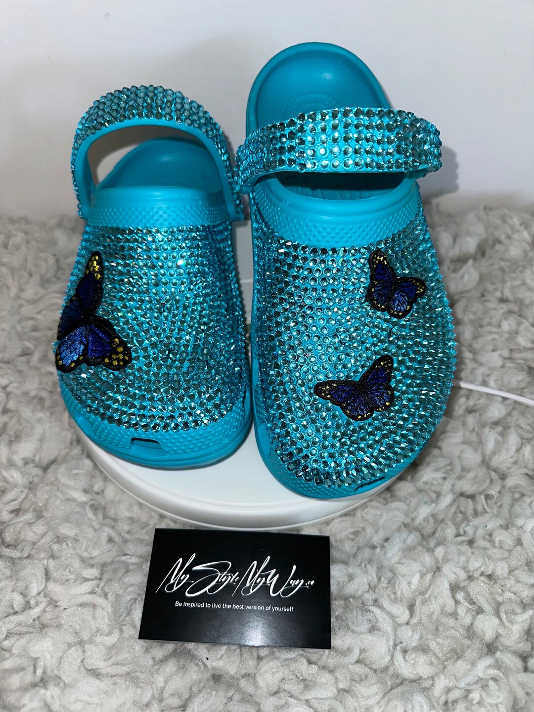 Bling Crocs | W/ Butterfly Patches | Custom Crocs |customcrocs ...