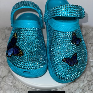 Bling Crocs | W/ Butterfly Patches | Custom Crocs |customcrocs ...