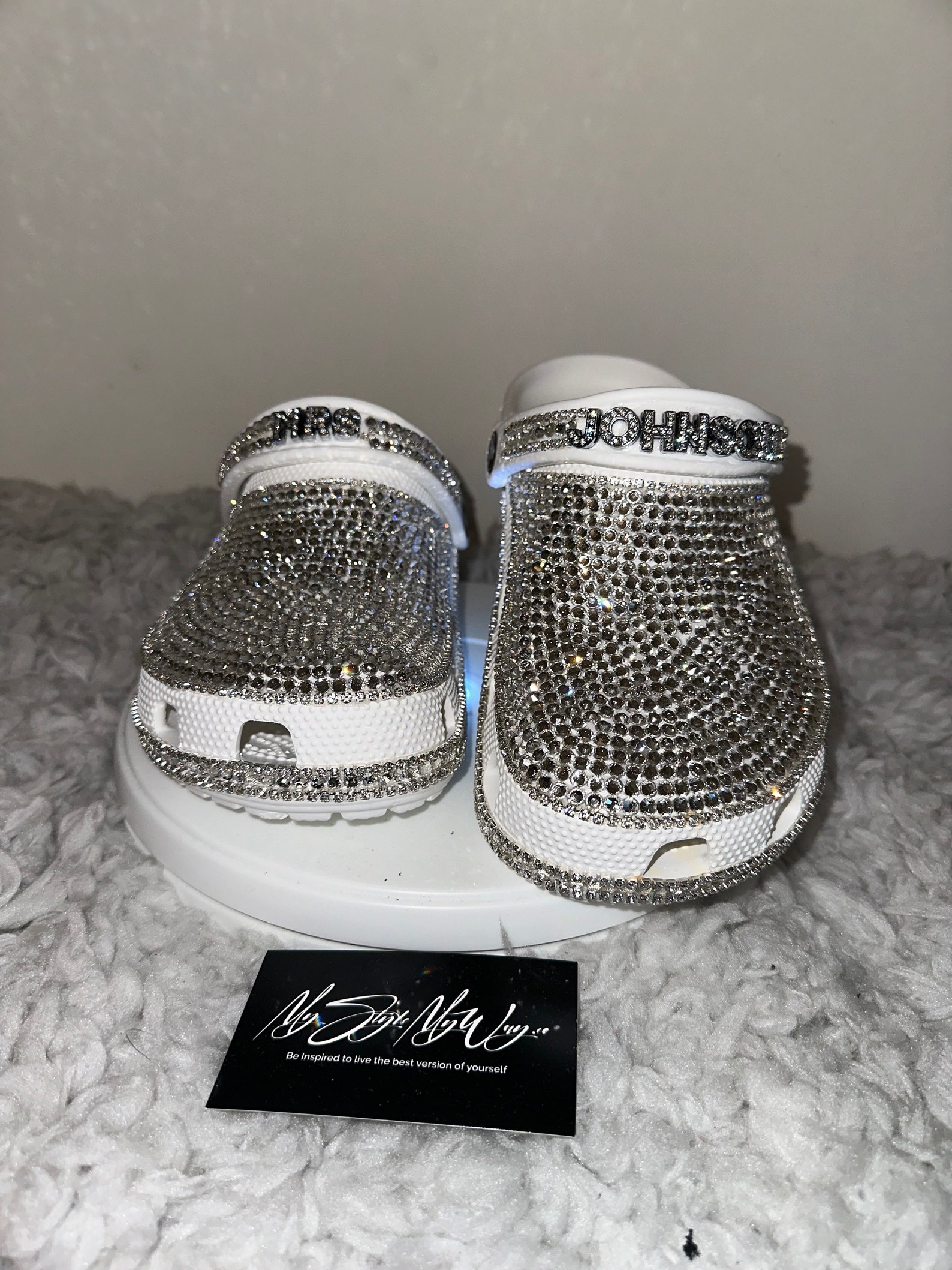 My Handmade Personalized Rhinestone Custom Clogs for My Style ...