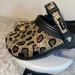 My Handmade Cheetah Rhinestone Custom Clogs for My Style | Birthday ...