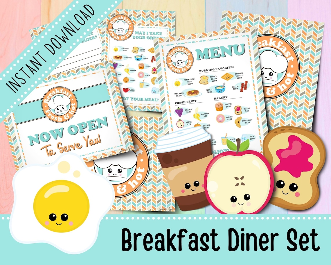 Breakfast Diner Complete Set | Play Restaurant | Activities for ...