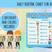 Daily Routine Chart for Boys | Schedule Reminder | Sticker Reward Chart ...