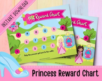 Princess Behavior Chart Printable - Etsy