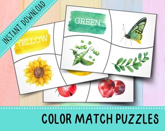 Color Red Matching Game Learning Games for Preschoolers - Etsy