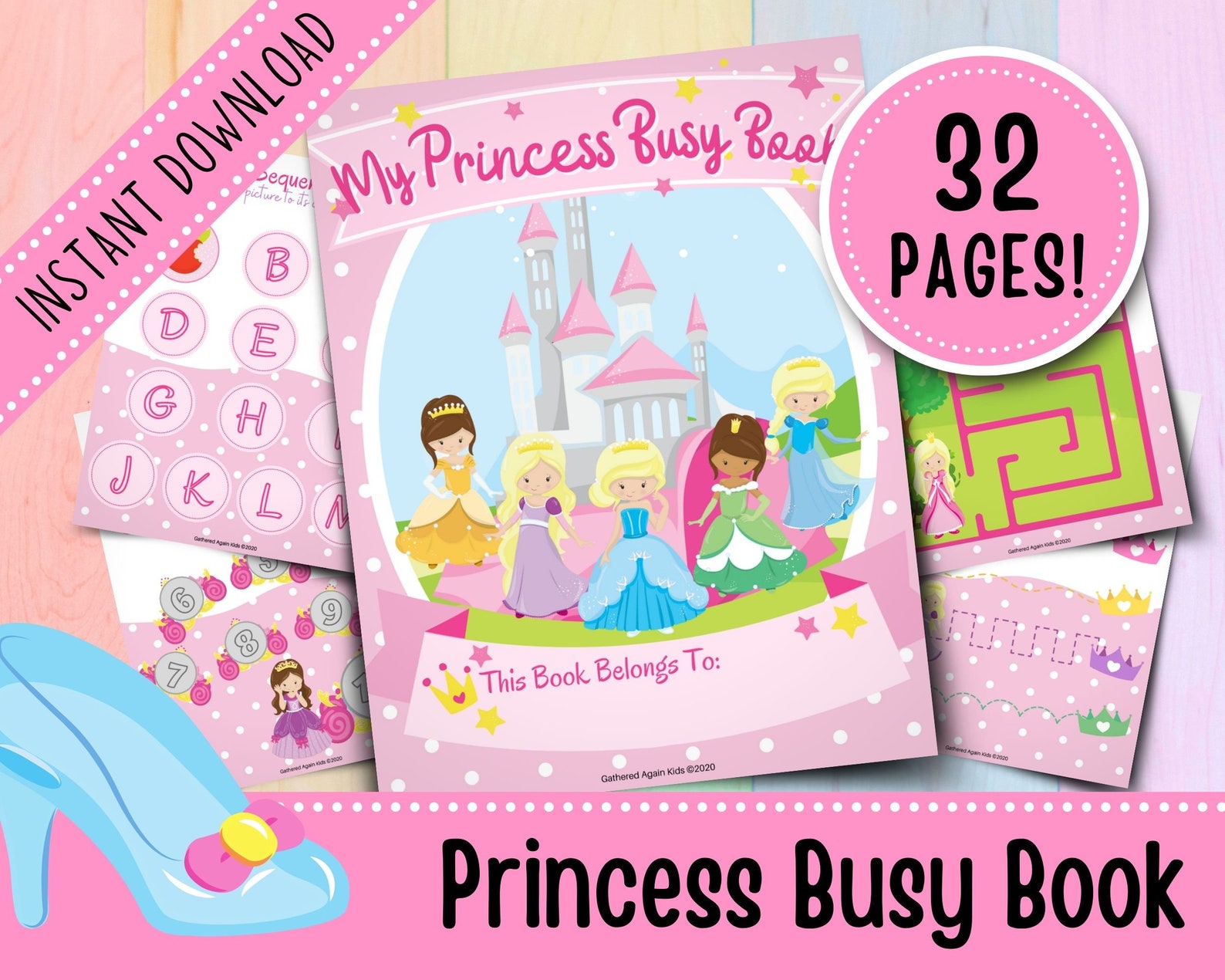 Princess Busy Book for Toddlers | Girl Busy Book | Busy Binder | Quiet ...
