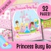 Princess Busy Book for Toddlers | Girl Busy Book | Busy Binder | Quiet ...