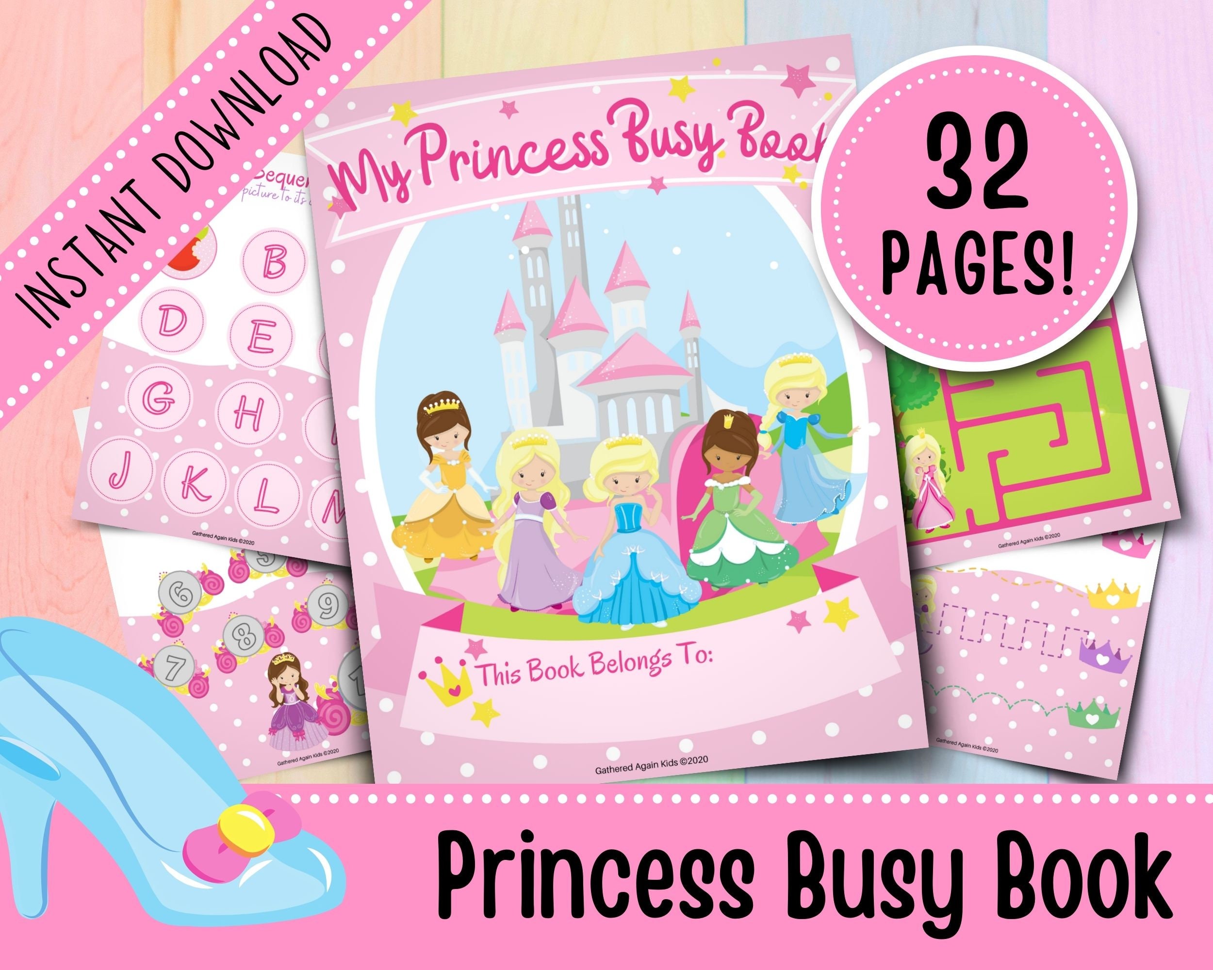 Princess Busy Book for Toddlers | Girl Busy Book | Busy Binder | Quiet ...