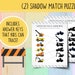 Construction Shadow Match Puzzles | Activities for Toddlers | Shadow ...