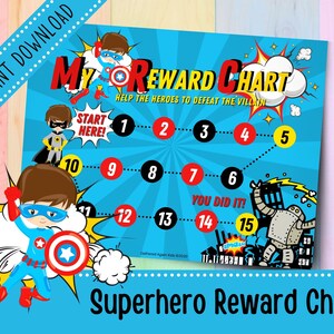 Baseball Reward Chart for Boys Reward System Responsibility Chore Chart ...