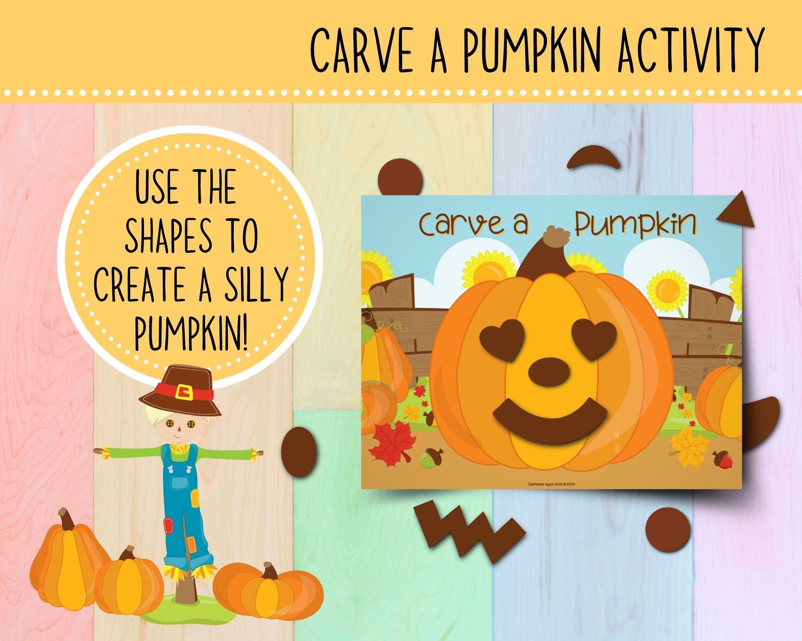 Pumpkin Carving Activity | Jack-o-lantern Shapes Activity | Halloween ...