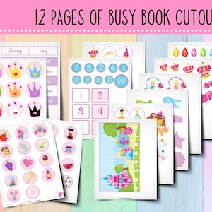 Princess Busy Book for Toddlers | Girl Busy Book | Busy Binder | Quiet ...