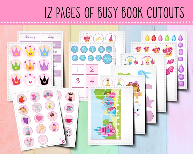 Princess Busy Book for Toddlers | Girl Busy Book | Busy Binder | Quiet ...