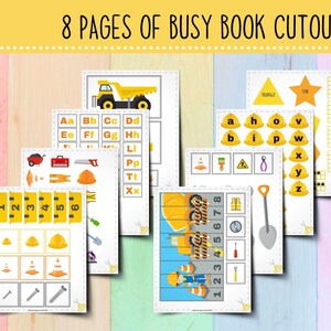 Construction Busy Book for Toddlers | Busy Binder | Quiet Books ...