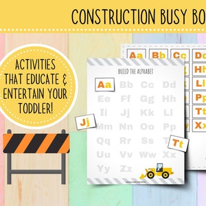Construction Busy Book for Toddlers | Busy Binder | Quiet Books ...