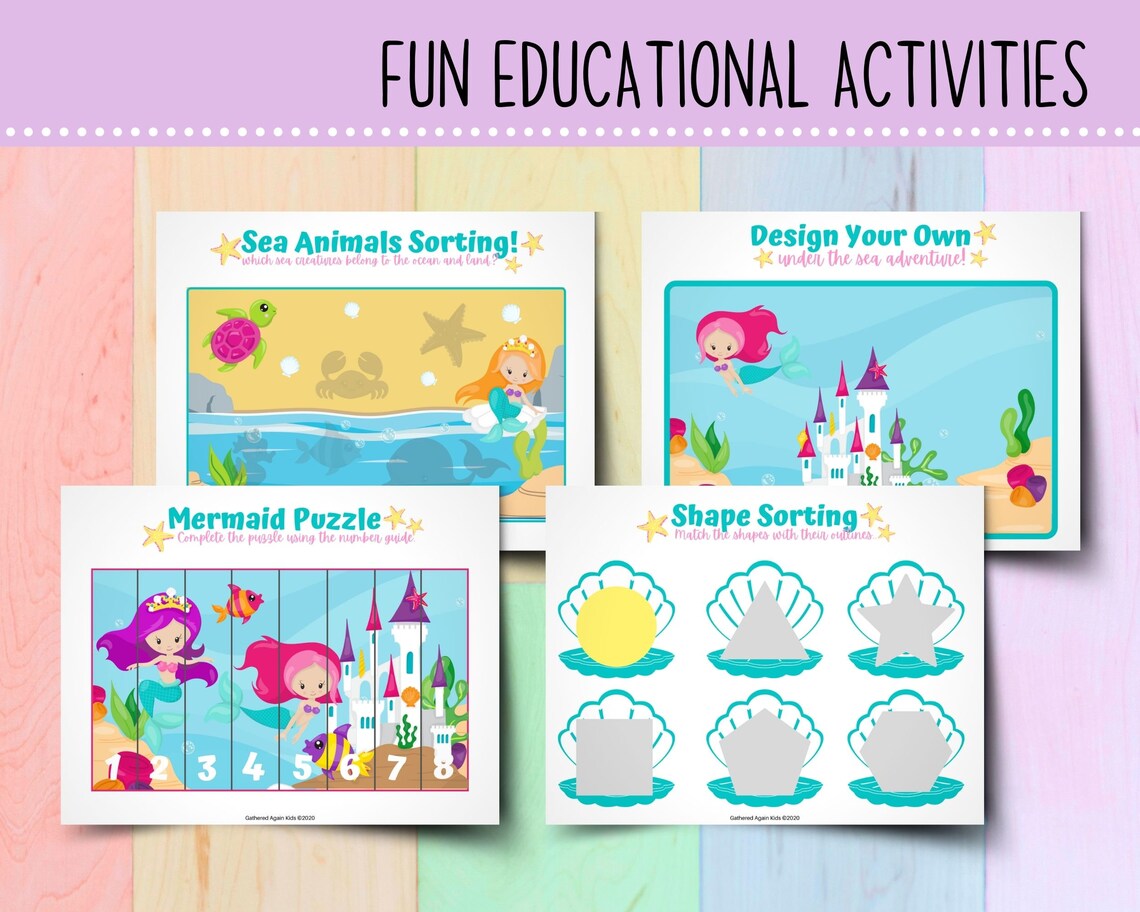 Mermaid Busy Book for Toddlers Girl Busy Book Busy Binder - Etsy