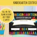 Printable Kindergarten Graduation Certificate 2024 | Chalkboard ...